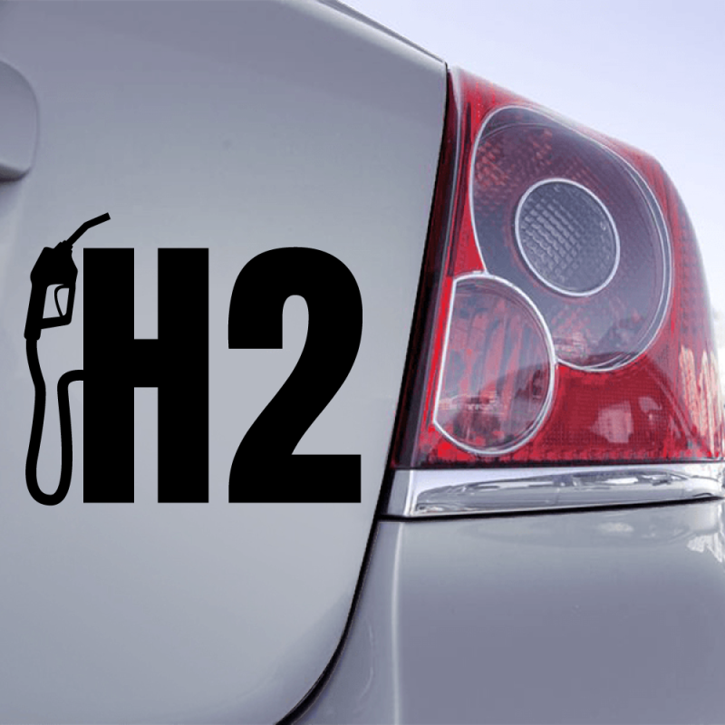 Autocollant H2 Hydrogène | ZoneStickers