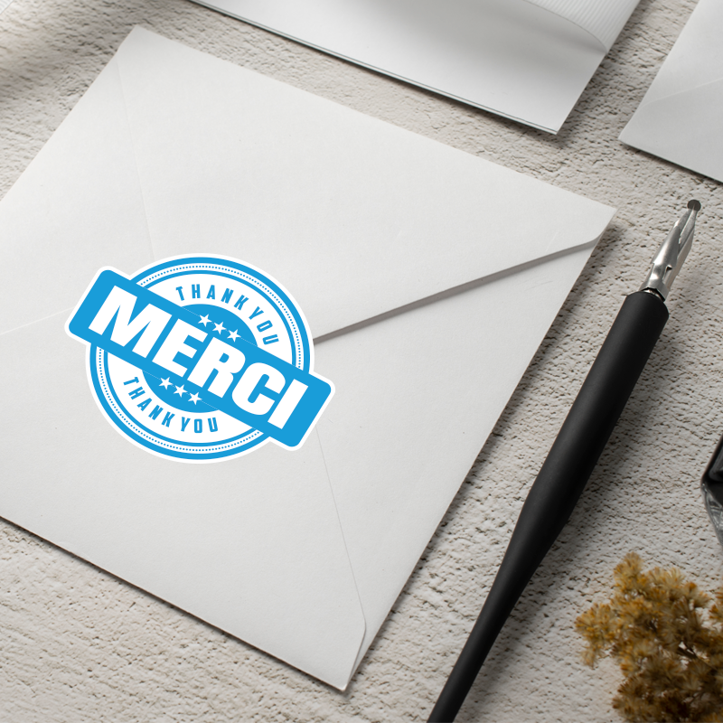 Sticker Merci - Thank You | ZoneStickers