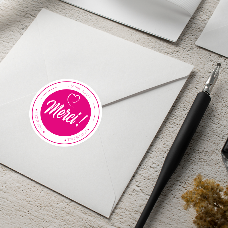 Sticker Merci Cœur | ZoneStickers