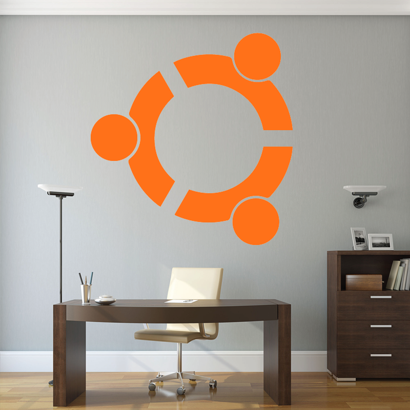 Autocollant Mural Linux Ubuntu - ZoneStickers