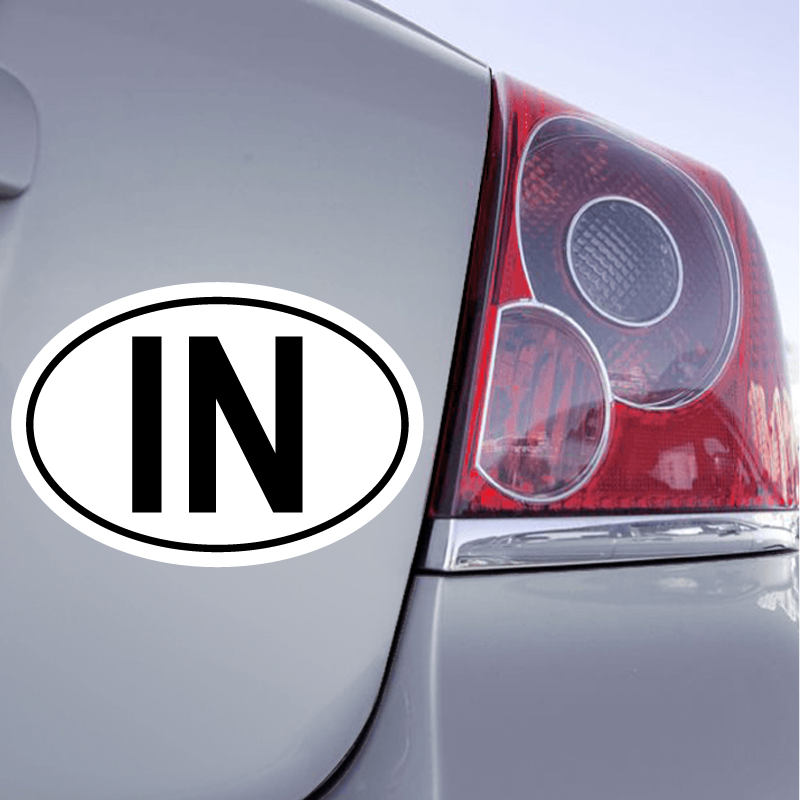 Autocollant Code Pays IN Inde ZoneStickers Autocollant Code Pays IN Inde ZoneStickers
