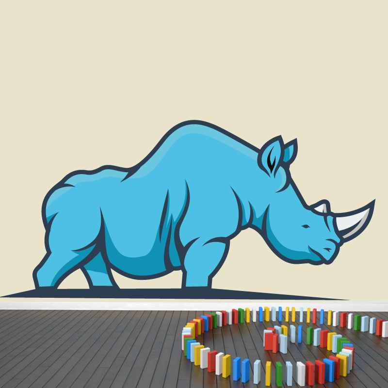 Autocollant rhinocéros Imposant | ZoneStickers