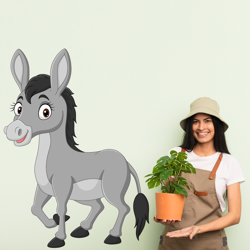 Autocollant âne Mignon | ZoneStickers