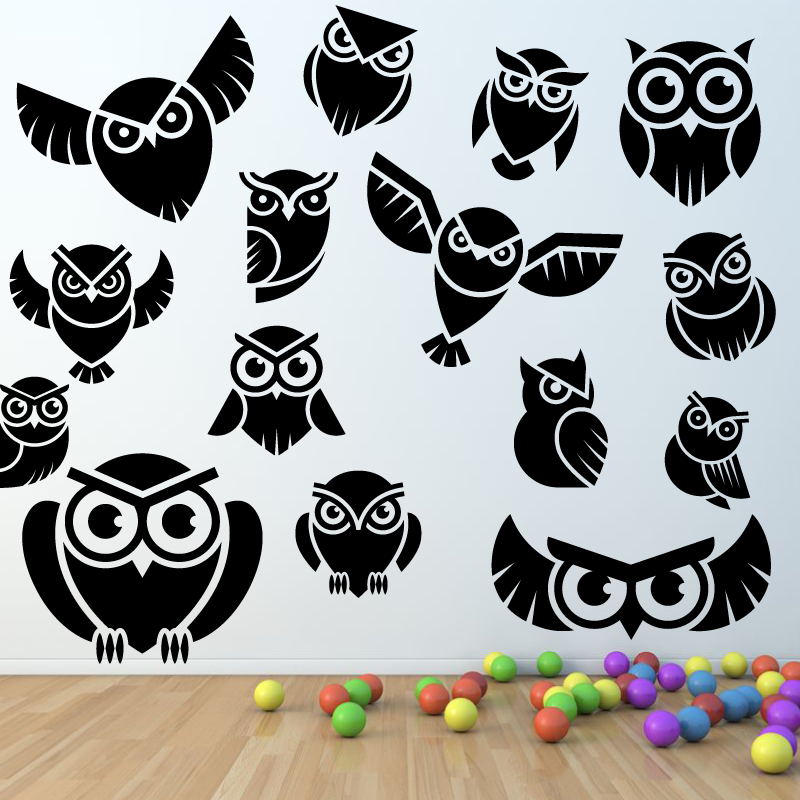 Autocollant Hiboux de nuit | ZoneStickers