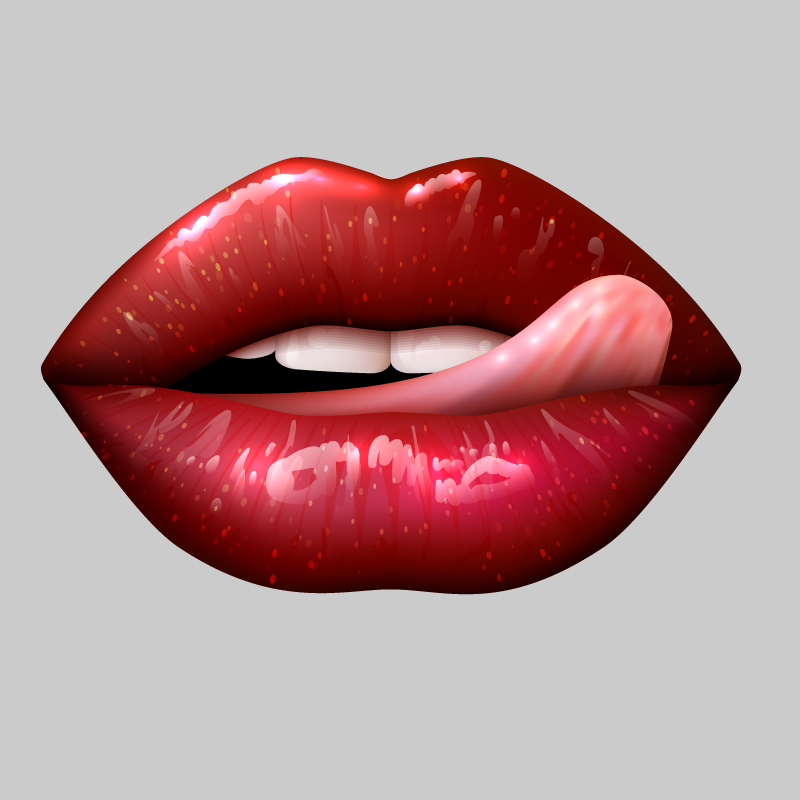 Autocollant Lèvres Glamour | ZoneStickers