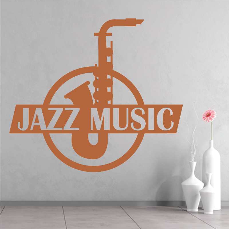 Sticker Mural Jazz Music - ZoneStickers