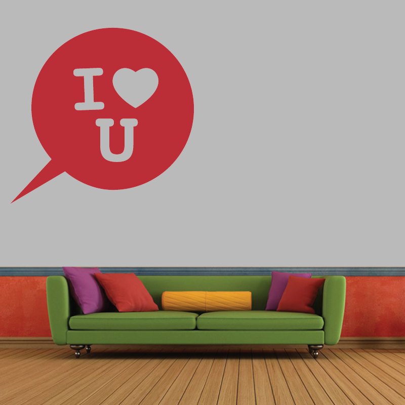 Sticker Mural I Love You - ZoneStickers