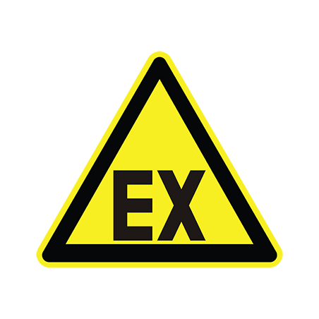 Sticker panneau de signalisation Danger EX Zone Atex