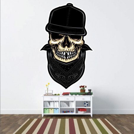 Sticker Mural Gang Skull - Autocollant Intérieur Gang Skull | ZoneStickers