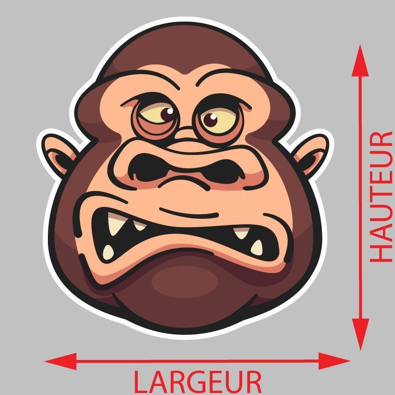 Sticker Mural Singe - Autocollant Intérieur Singe | ZoneStickers