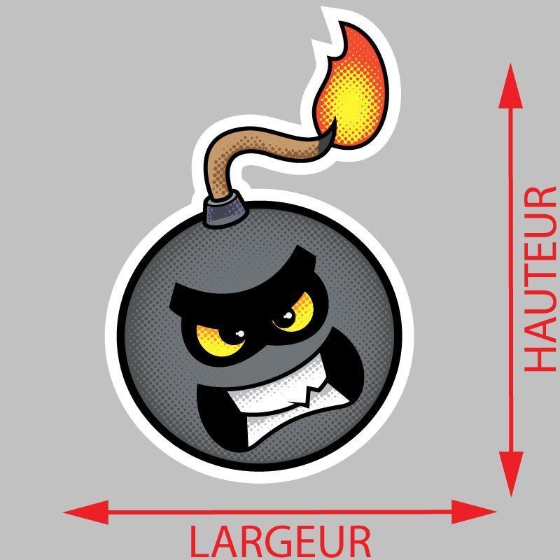 Sticker Mural Bomb - Autocollant Intérieur Bomb | ZoneStickers
