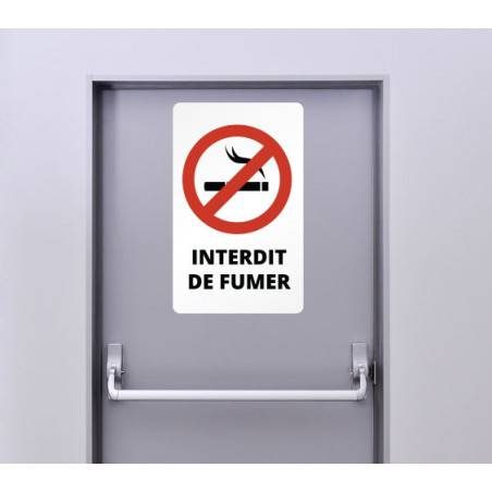 Autocollant signalisation interdiction Interdit De Fumer
