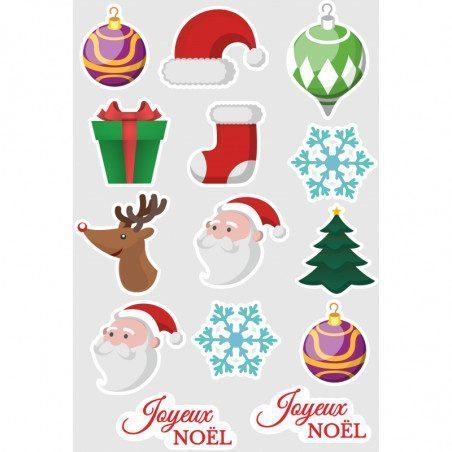 Plaquette de Stickers de Noël | ZoneStickers