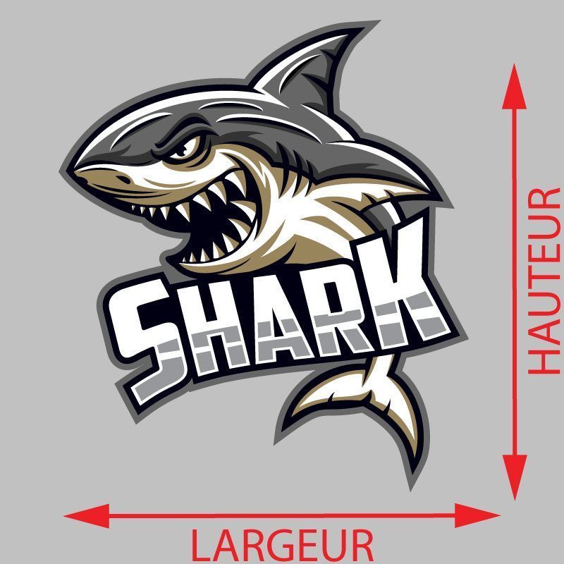 Sticker Mural Shark - Autocollant Intérieur Shark | ZoneStickers