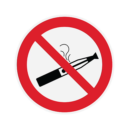 Sticker panneau de signalisation interdiction Cigarette Electronique ...