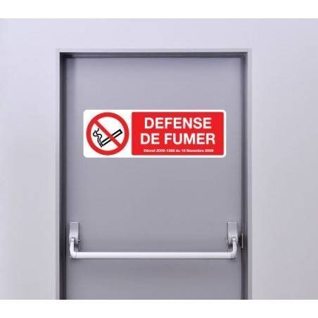Sticker panneau de signalisation interdiction Défence De Fumer