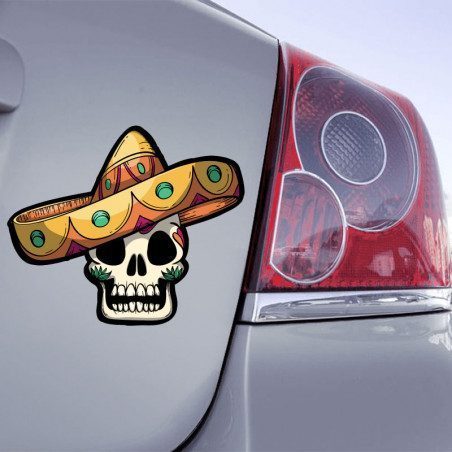 Sticker Calavera Mexico - Autocollant Calavera Mexico | ZoneStickers