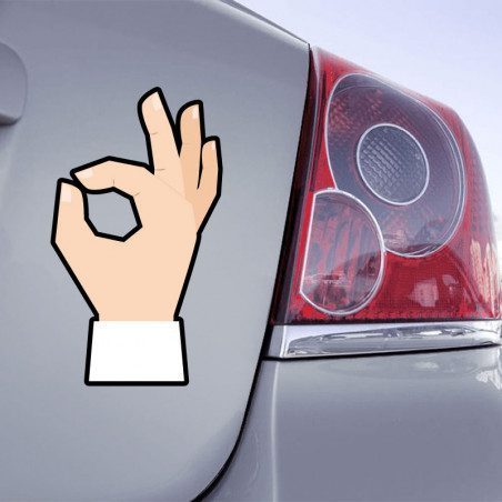 Sticker Main Jeu Du Rond - Autocollant Main Jeu Du Rond | ZoneStickers