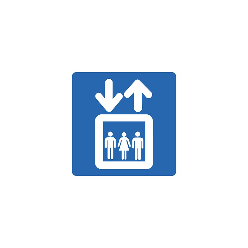 Sticker panneau signalisation Monte-Charge