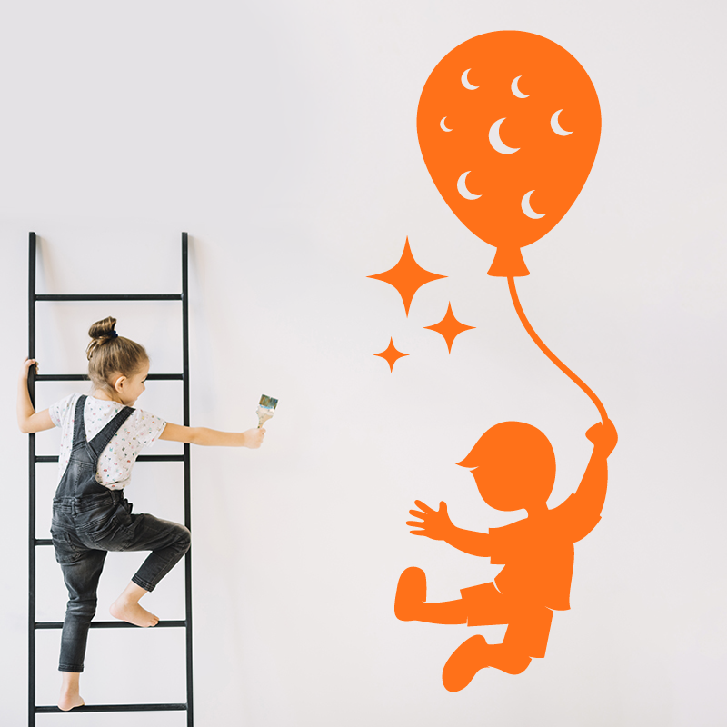 Sticker Enfant Ballon - Autocollant Enfant Ballon | ZoneStickers