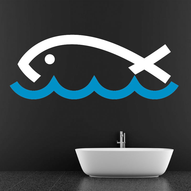 Sticker Poisson Mer - Autocollant Poisson Mer | ZoneStickers