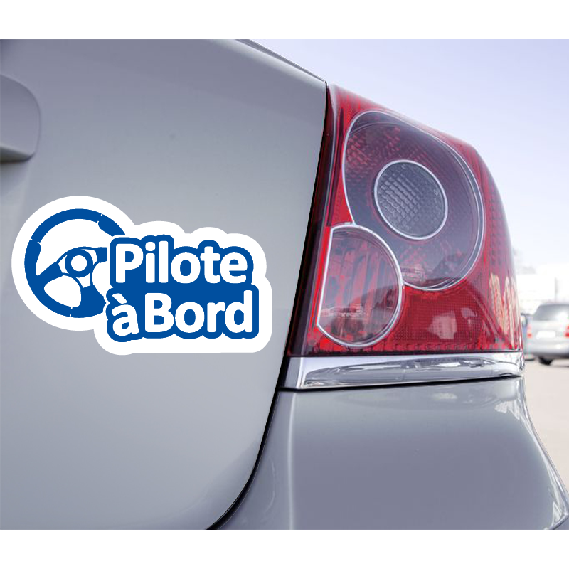 Sticker Pilote à Bord Volant - ZoneStickers