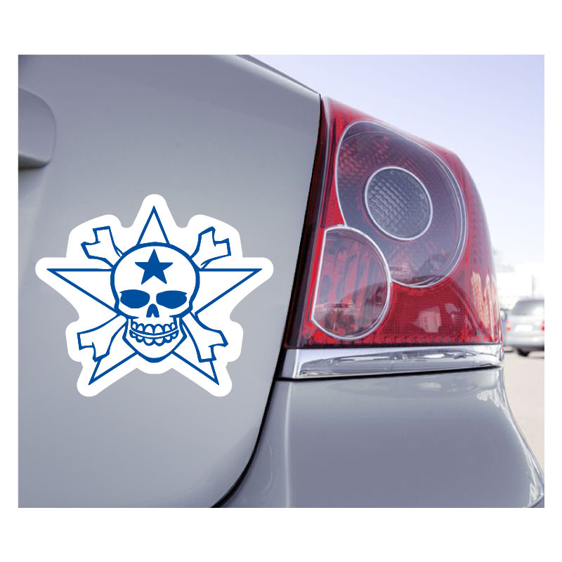 Sticker Skull Star - ZoneStickers