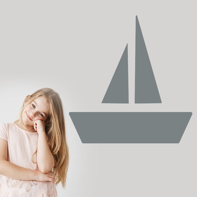 Sticker Bateau Simple - Autocollant Bateau Simple | ZoneStickers