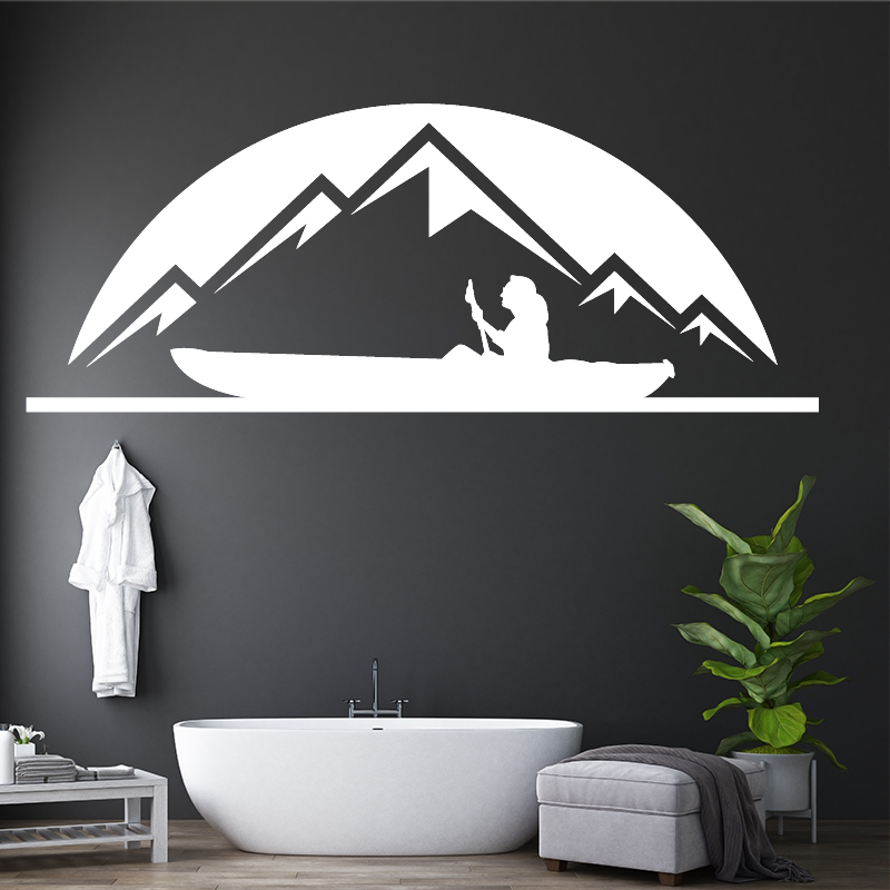 Sticker Nature Canoé - Autocollant Nature Canoé | ZoneStickers