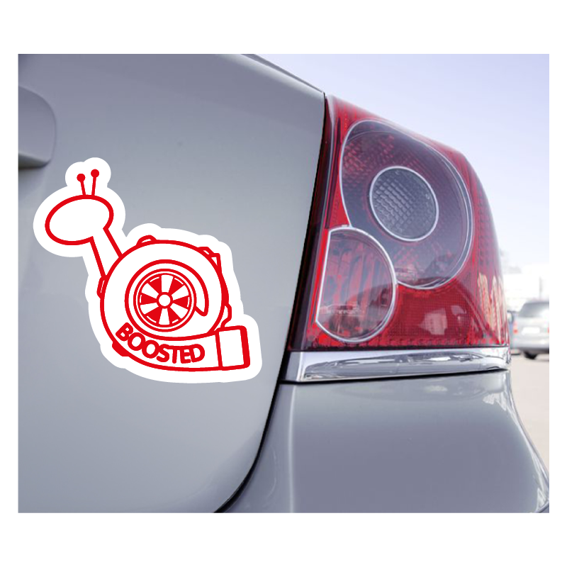 Sticker Turbo Boosted - ZoneStickers