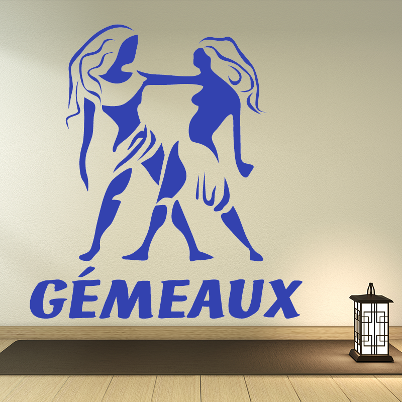 Sticker signe astrologique Gémeaux - Autocollant signe Gémeaux