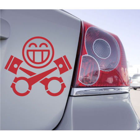Sticker Smile Piston - ZoneStickers