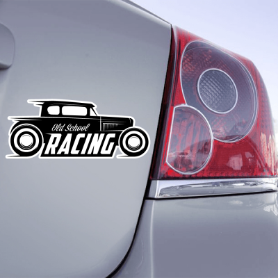 Autocollant Old School - Racing | ZoneStickers