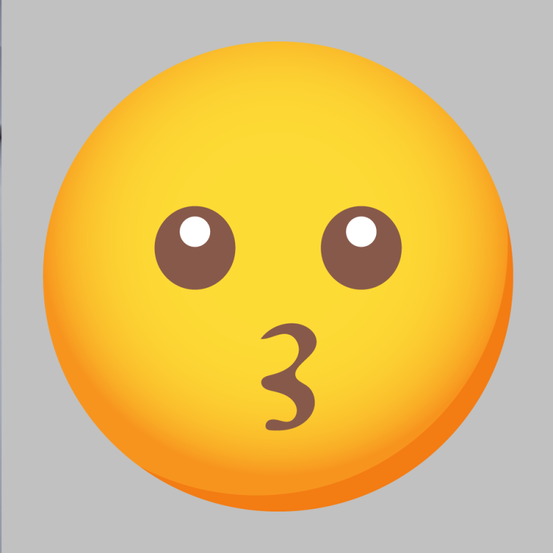 Autocollant Smiley bisou | ZoneStickers