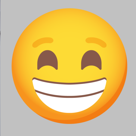 Sticker Smiley qui rigole - Autocollant Smiley qui rigole | ZoneStickers