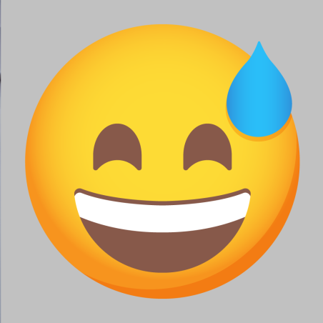 Sticker Smiley gêné - Autocollant Smiley gêné | ZoneStickers