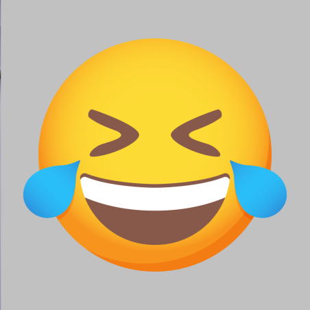 Sticker Smiley pleure de rire - Autocollant Smiley pleure de rire ...