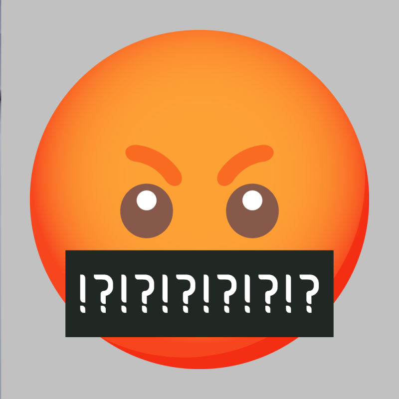 Sticker Smiley furieux - Autocollant Smiley furieux | ZoneStickers