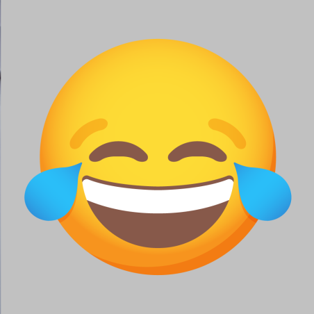 Sticker Emoji pleure de rire - Autocollant Emoji pleure de rire ...