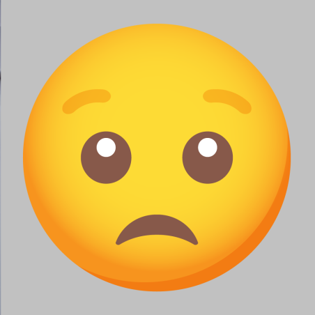 Sticker Emoji triste - Autocollant Emoji triste | ZoneStickers