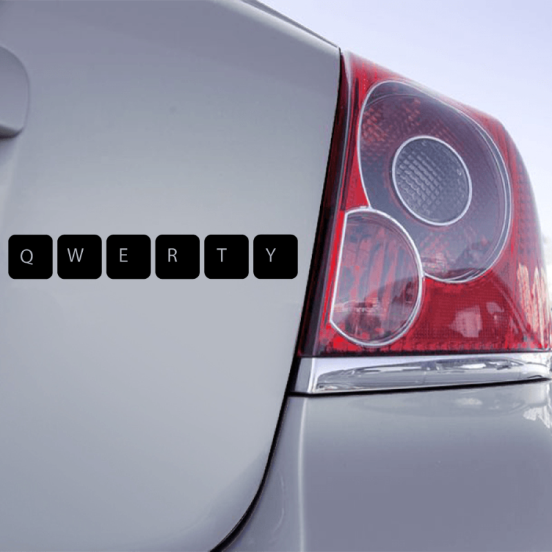 Sticker qwerty - Autocollant qwerty | ZoneStickers
